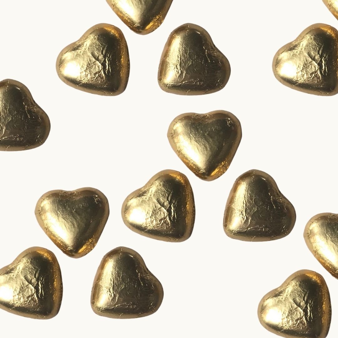 Gold Mini Chocolate Heart - Plant and Share