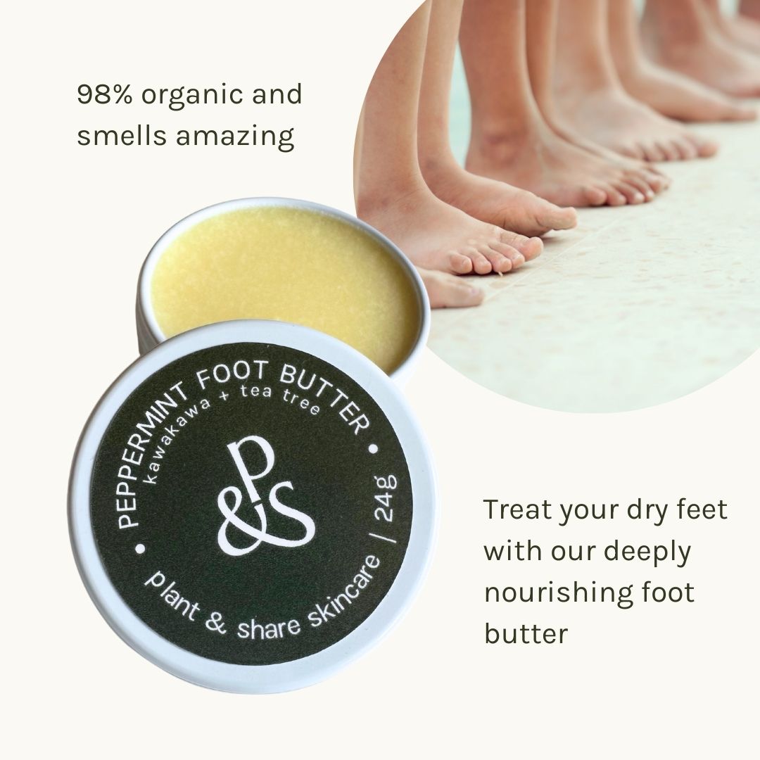Peppermint Foot Butter with Calendula + Tea Tree - Plant and Share